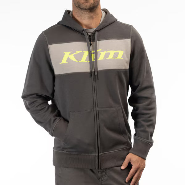 KLIM TRAILSIDE FULL ZIP HOODIE - ASPHALT - MONUMENT – Motor Psycho Sport