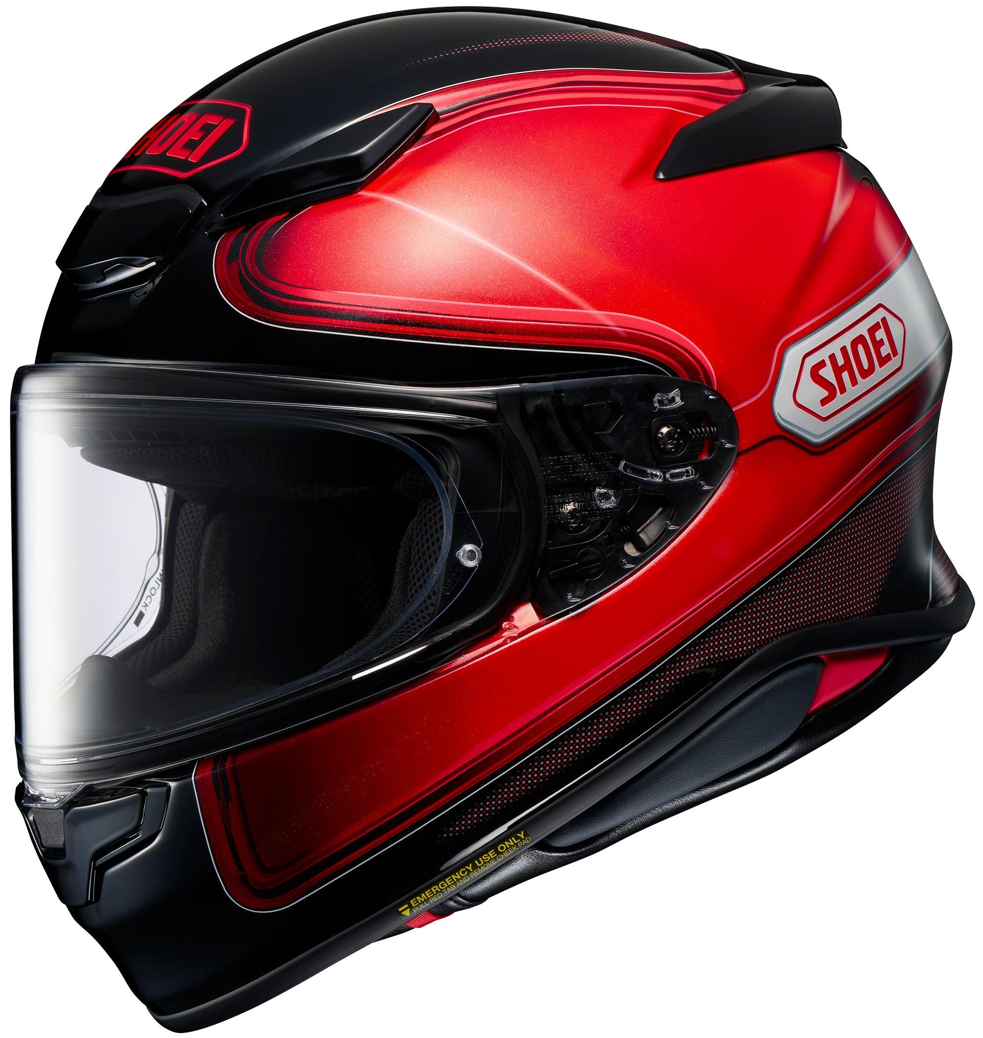 Shoei RF-1400 Sheen Helmet - TC-1 Red/Black – Motor Psycho Sport