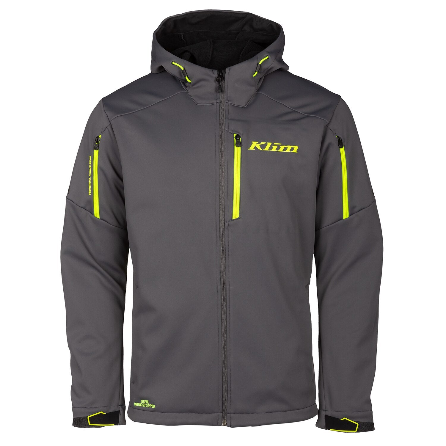 KLIM INVERSION HOODED JACKET - ASPHALT - HI-VIS – Motor Psycho Sport