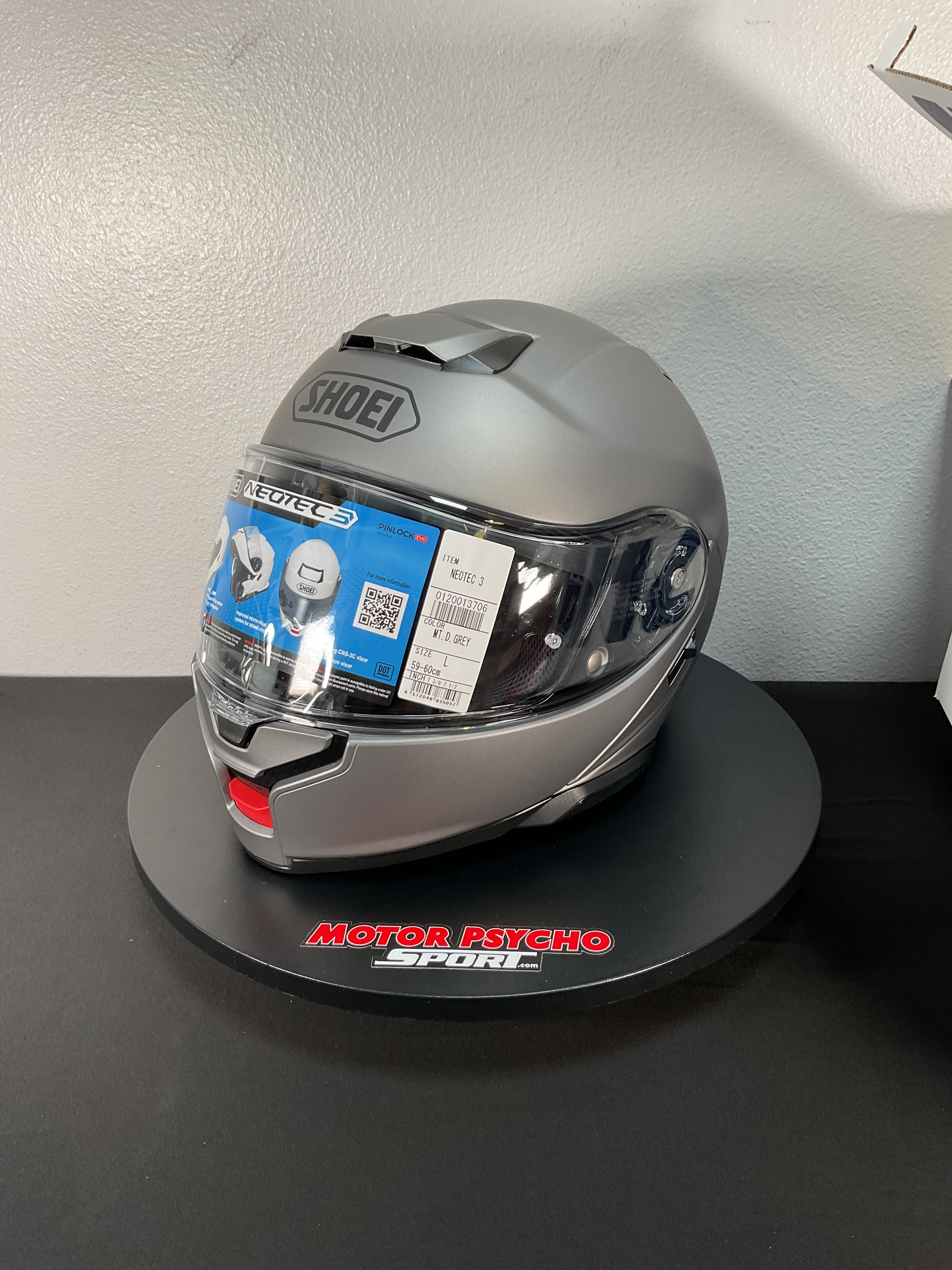 Shoei Neotec 3 Modular Helmet - Matte Deep Grey - Size L - USED / OPEN ...