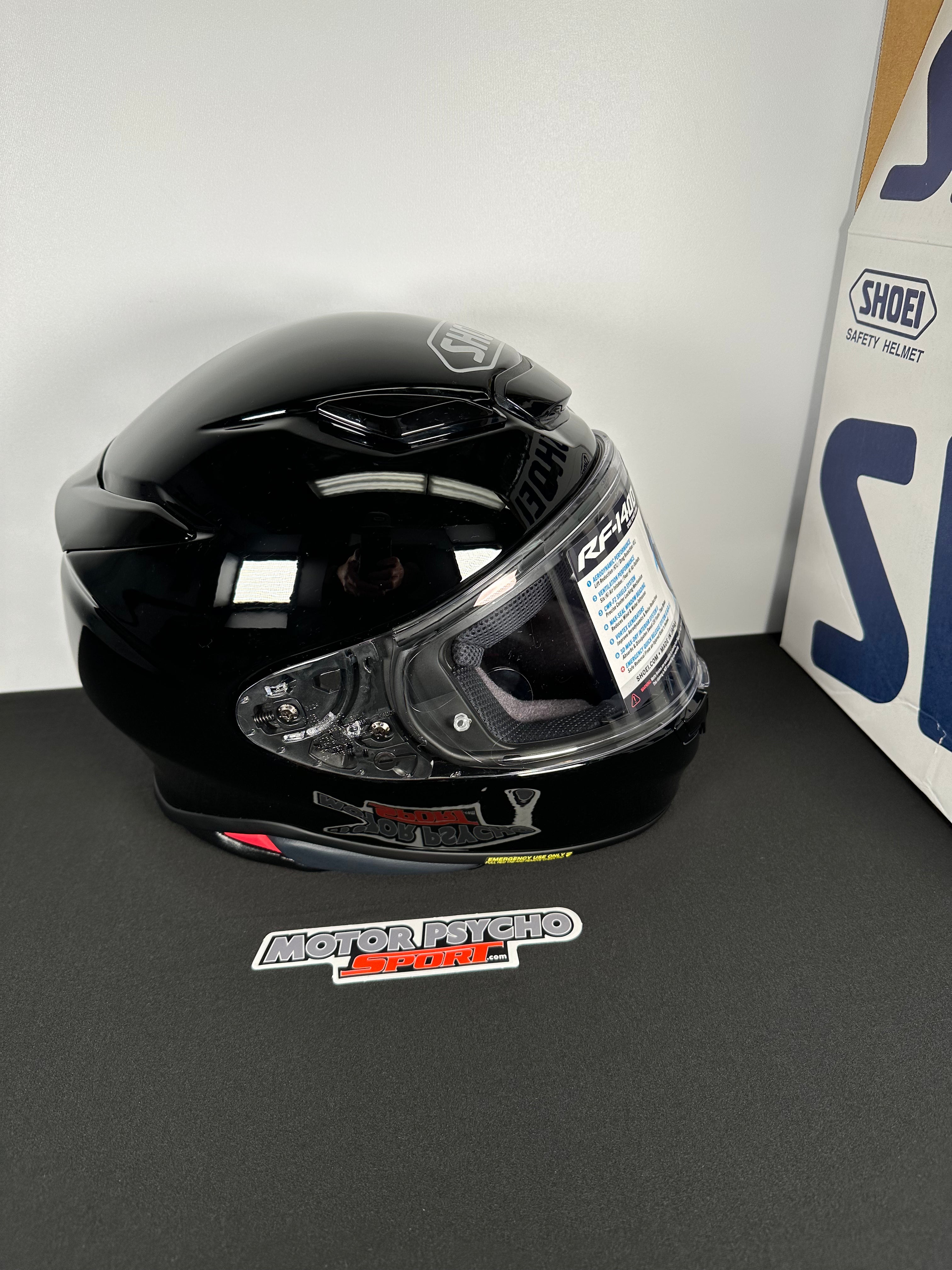 Shoei RF-1400 Helmet - Gloss Black Size MD - USED / OPEN BOX – Motor ...