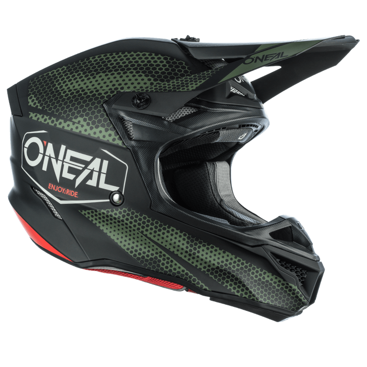 O'Neal 5 SRS Covert Helmet Black/Green – Motor Psycho Sport