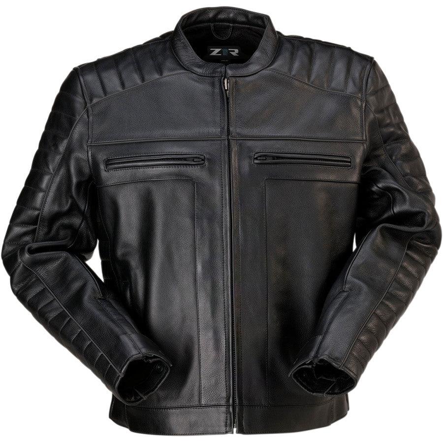 Z1R Artillery Leather Jacket - Black – Motor Psycho Sport